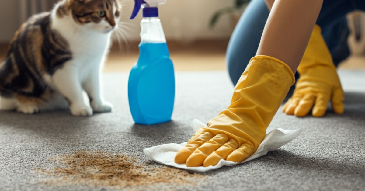 How to Get Rid of Cat Vomit from Carpet | Complete Cleaning Guide